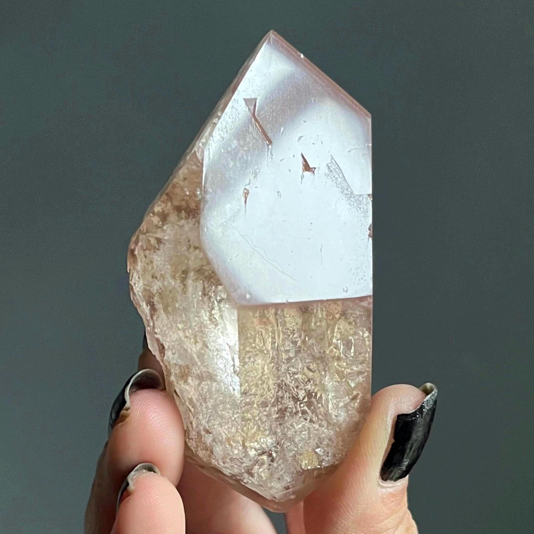 Pink Lithium Record Keeper | Rare Pink Phantom Elestial Quartz ...