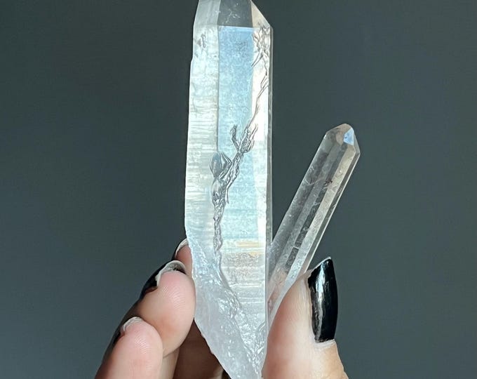 Pristine Lightning Strike Lemurian Laser Quartz + Record Keepers | Rare ...