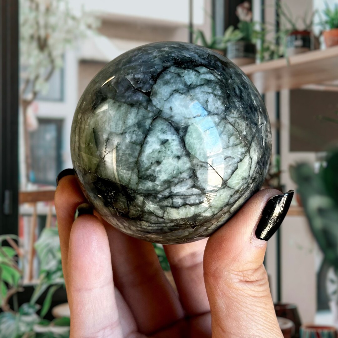 Large Genuine Emerald Crystal Sphere Natural Emerald Sphere Rare Find ...