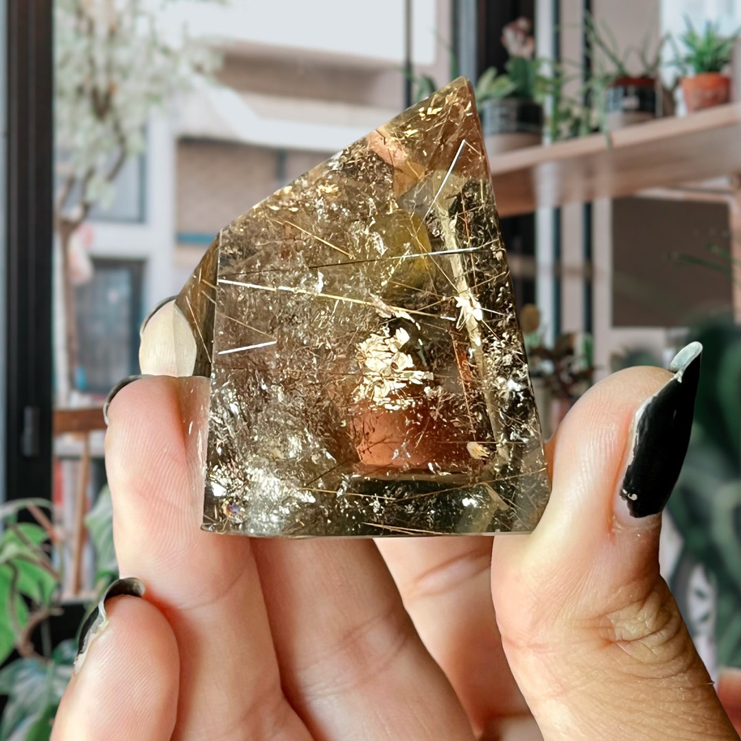 Rare Golden Rutile Quartz W/ Golden & Copper Rutile in Natural - Etsy