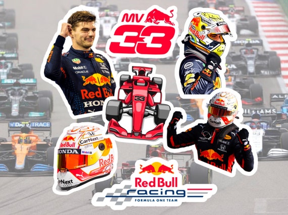 Max Verstappen Formula 1 F1 Sticker Pack Team Redbull - Etsy