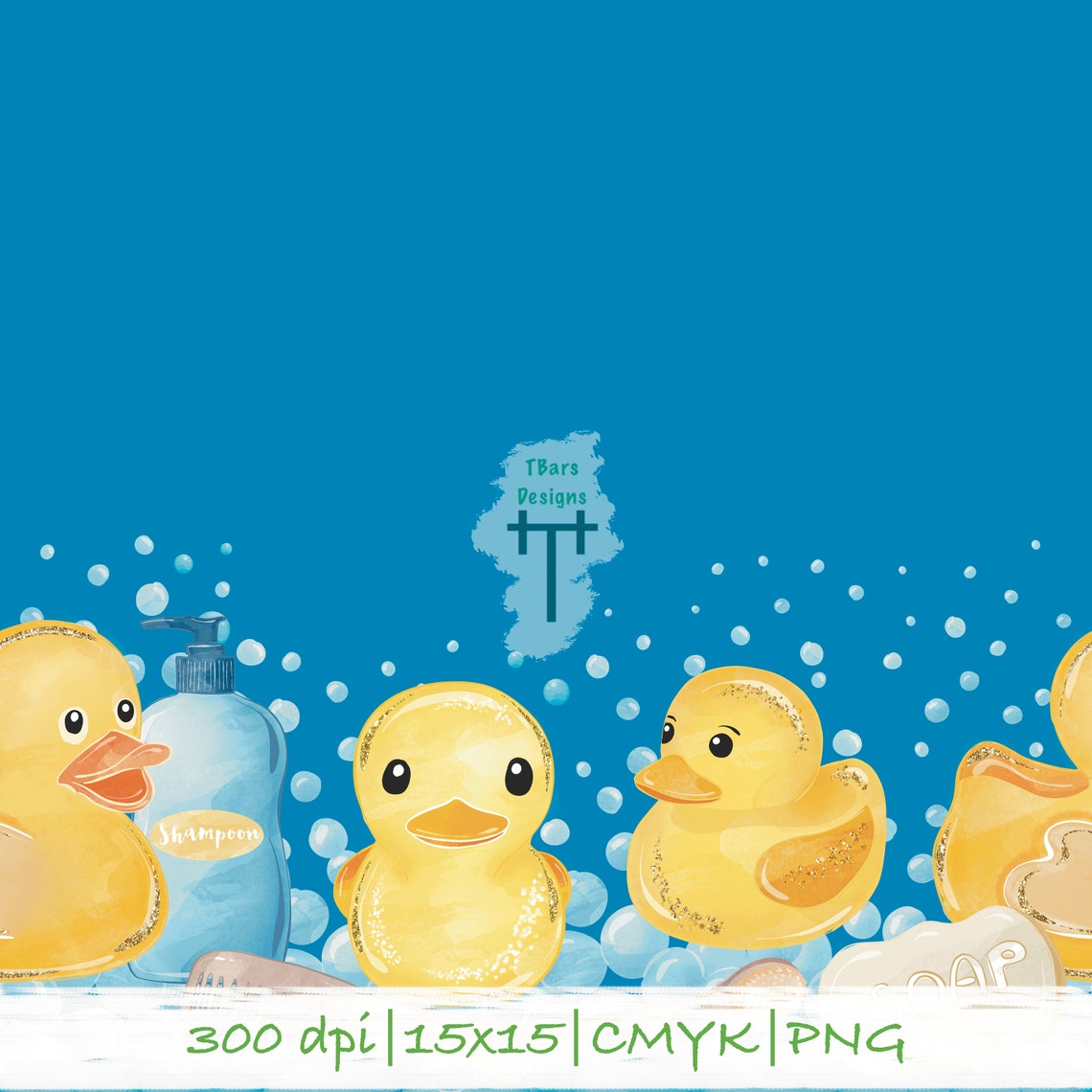 Rubber Ducks Border Design, Bathtub Border Design, Boy Border Design ...