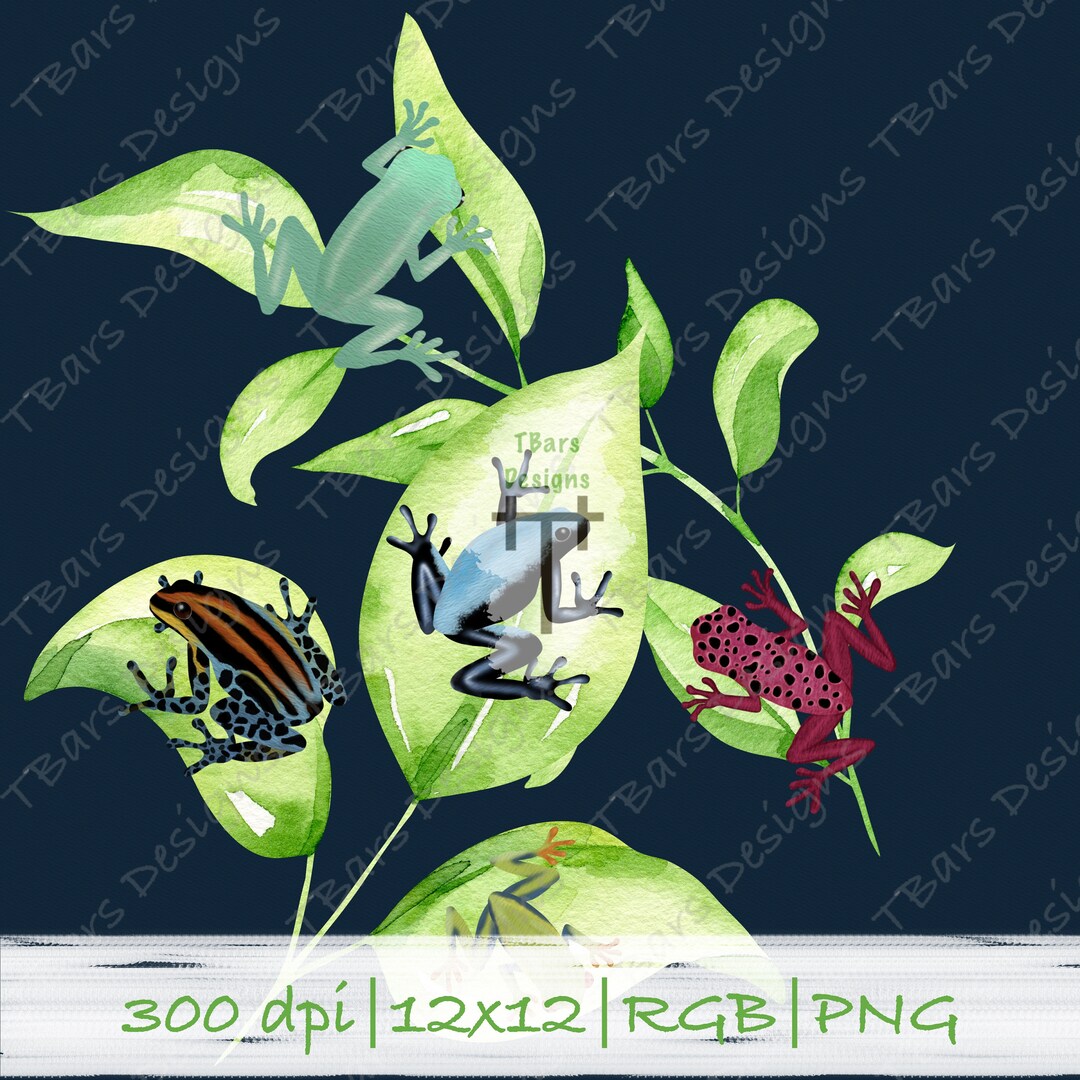 Frogs Panel File, Tree Frog Panel File, Frog Png - Etsy