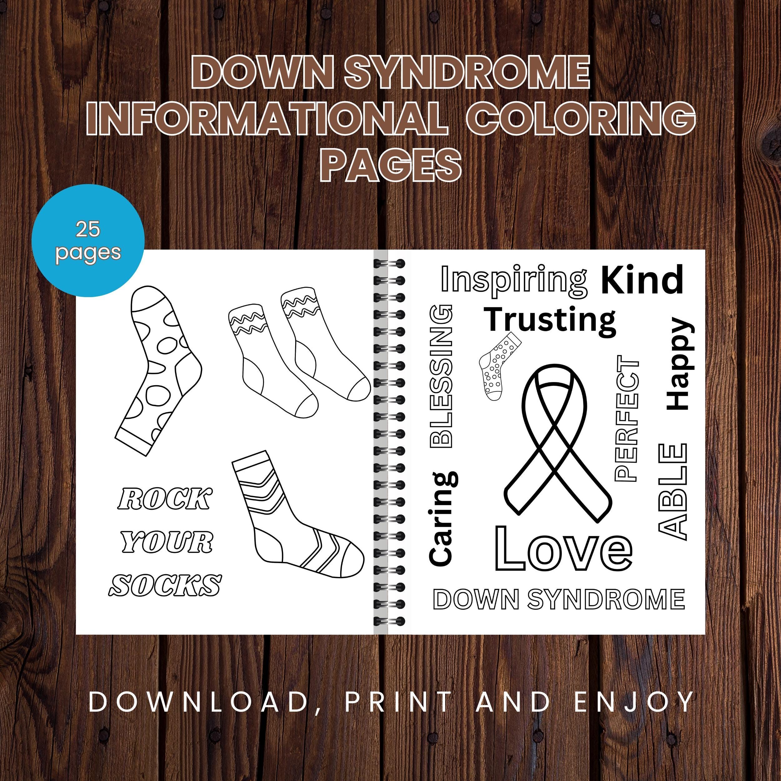 Down Syndrome Information Coloring Pages, Down Syndrome Coloring Book ...