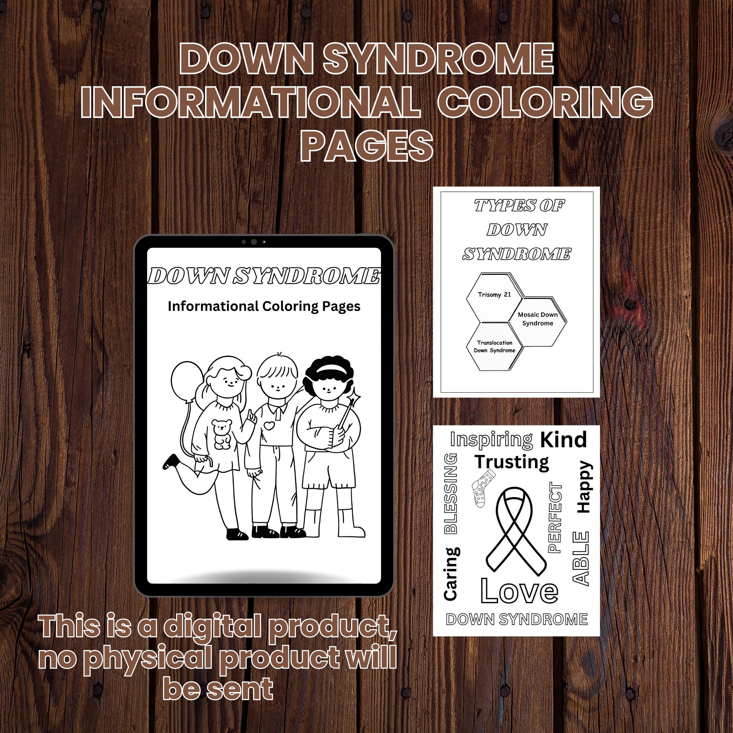 Down Syndrome Information Coloring Pages, Down Syndrome Coloring Book ...