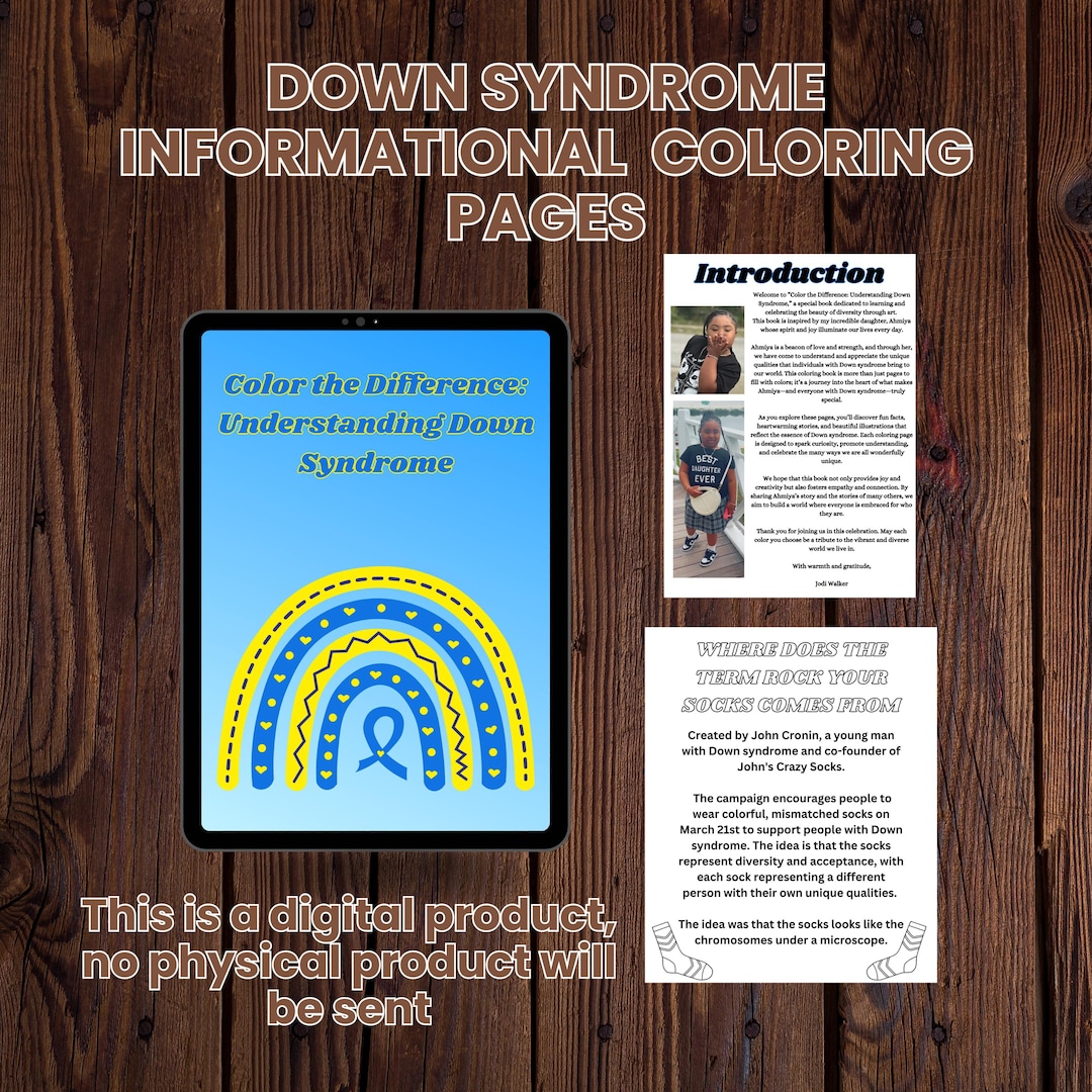 Down Syndrome Information Coloring Pages, Down Syndrome Coloring Book ...