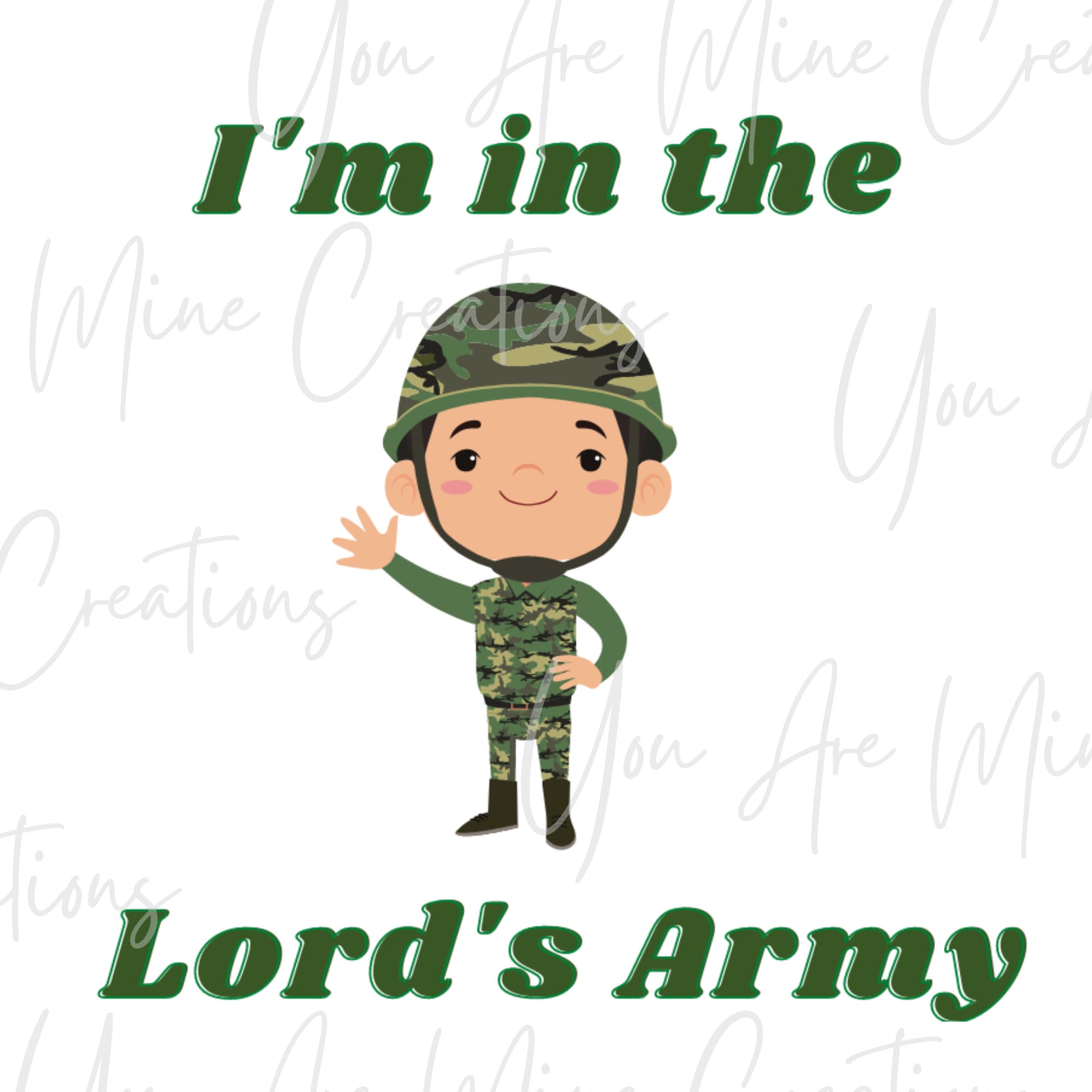 I'm in the Lord's Army Yes Sir SVG PNG File for Cricut - Etsy