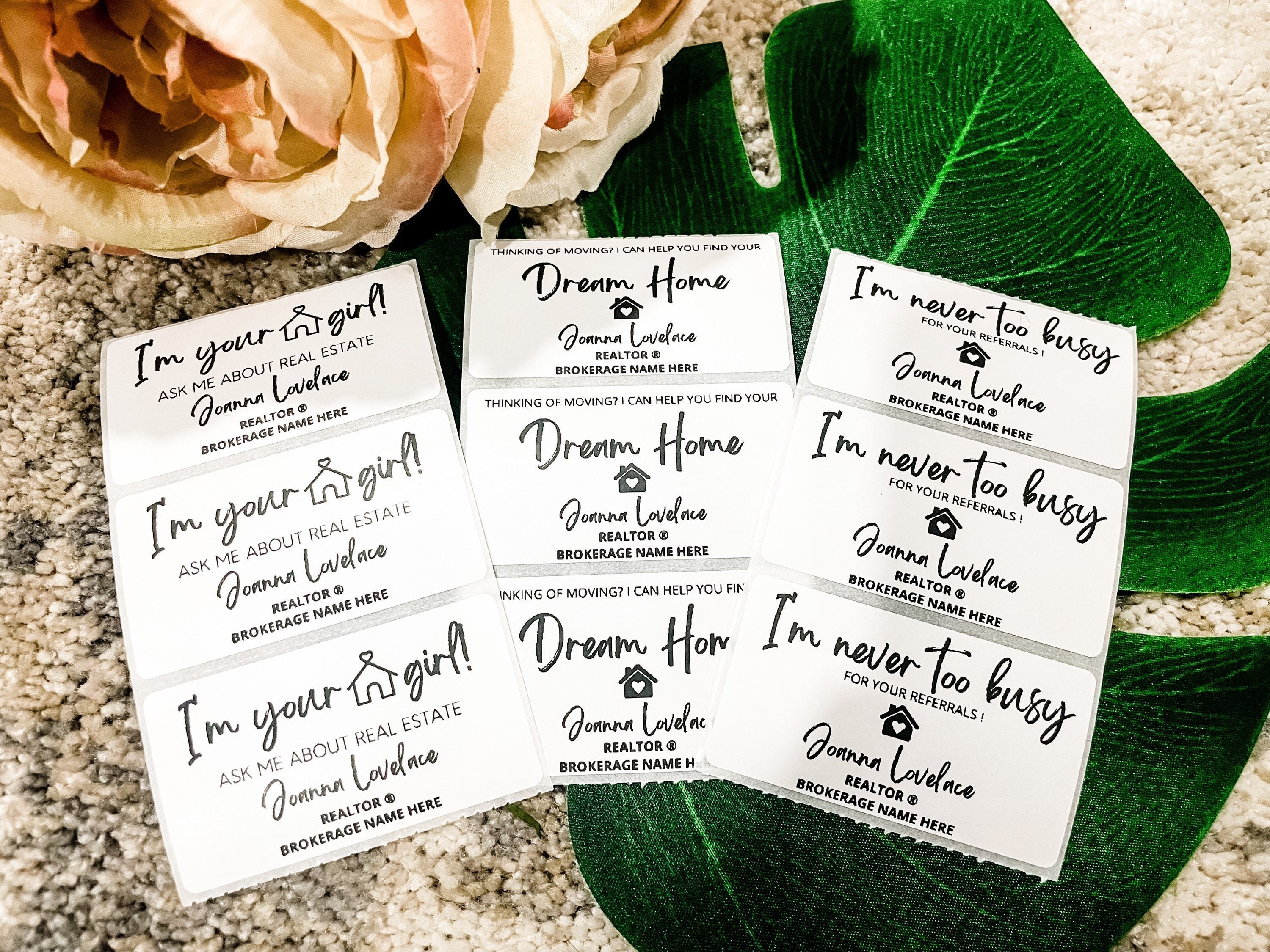 Realtor Real Estate Custom Mailing Stickers & Labels 2.25 X - Etsy