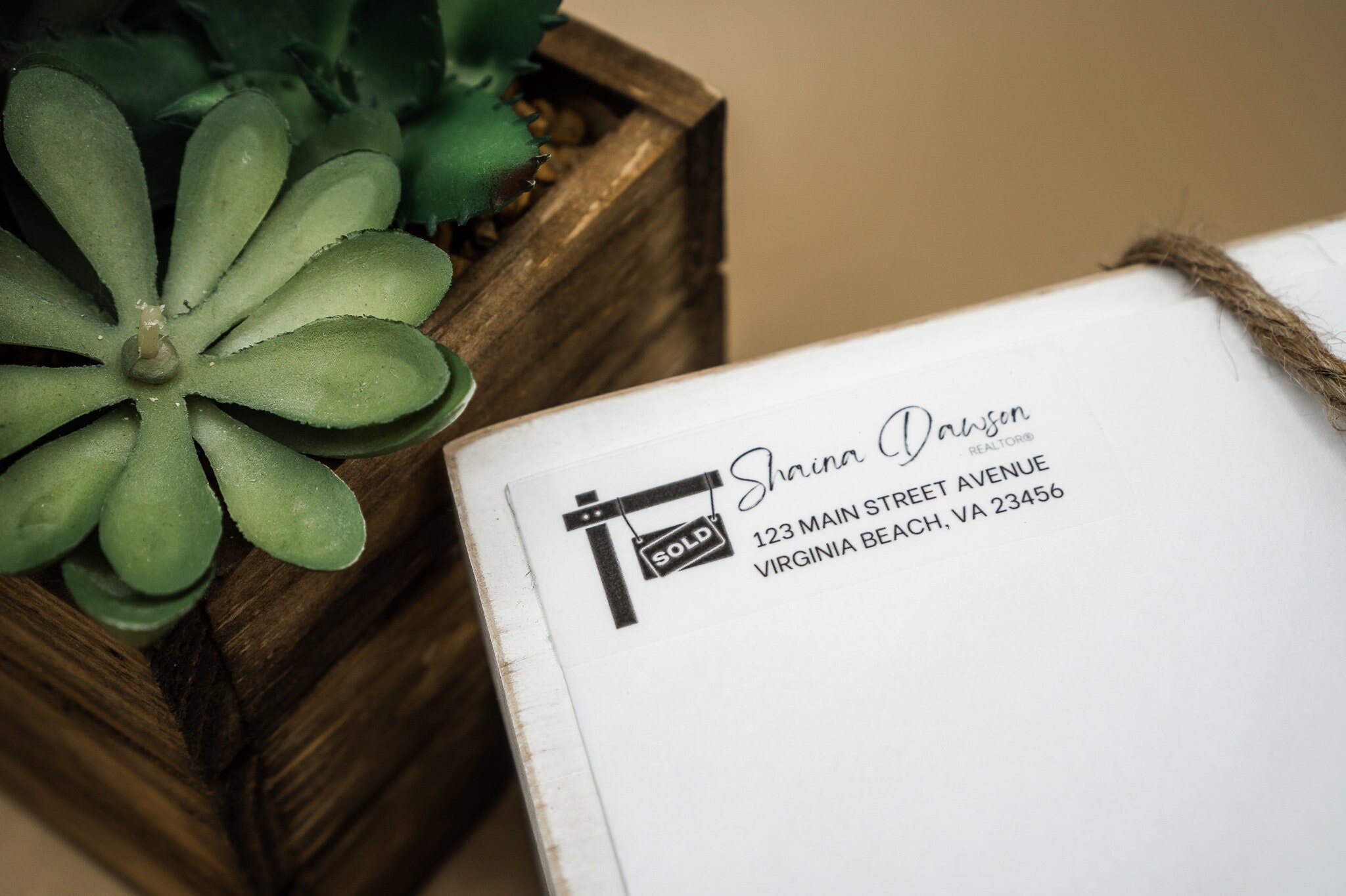 Realtor Sold Sign Custom Return Address Mailing Labels Clear - Etsy