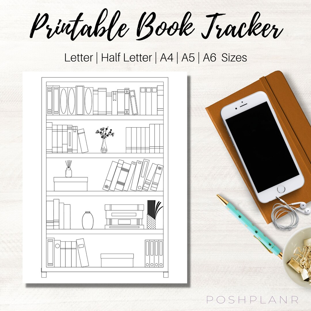 Printable Book Tracker Book Log - Etsy