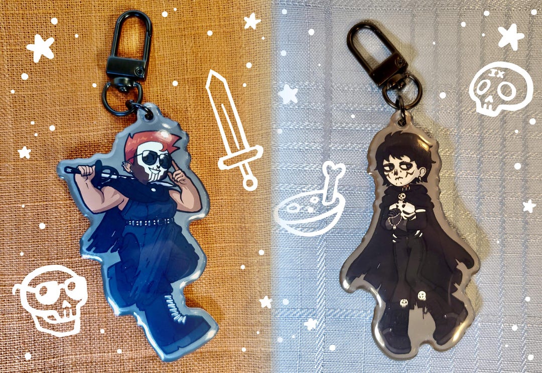 Gideon the Ninth/nona the Ninth 2.5 Inch Double Sided Acrylic Keychains ...