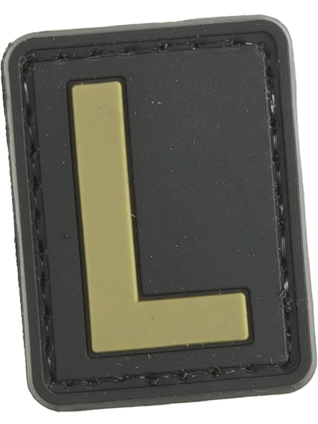 Patchmate Tactical PVC Rubber Letter Patch - Letter ‘L’ - 1.3x1 Inch ...