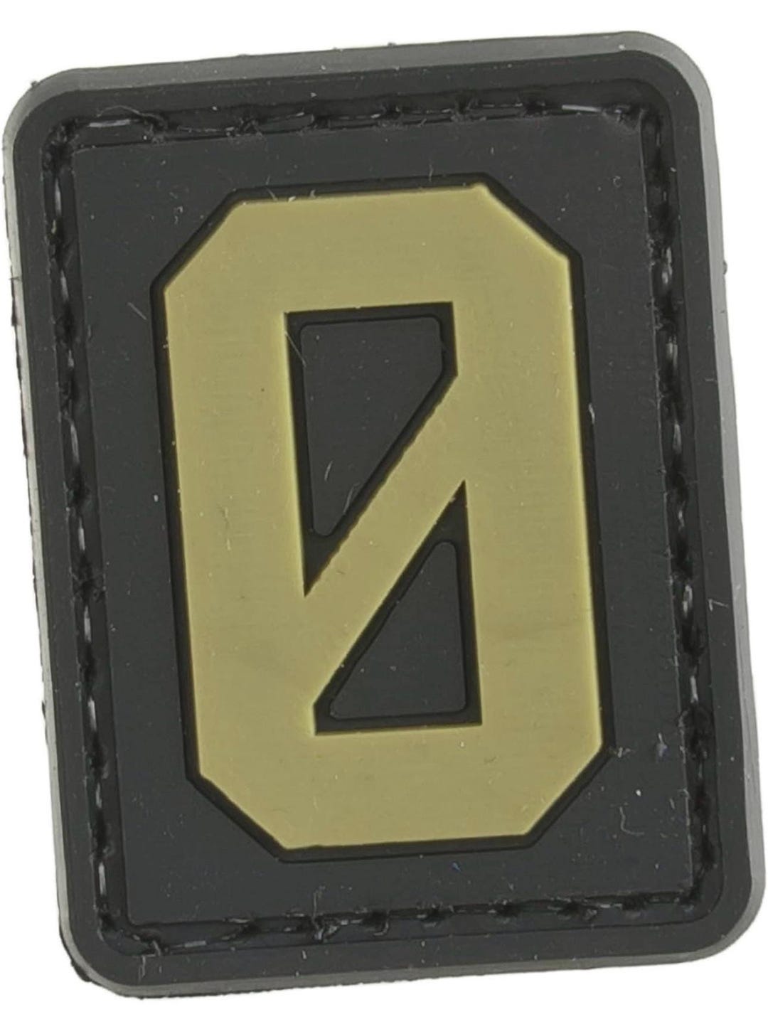 Patchmate Tactical PVC Rubber Letter Patch Number 0 0 1.3x1 Inch ...