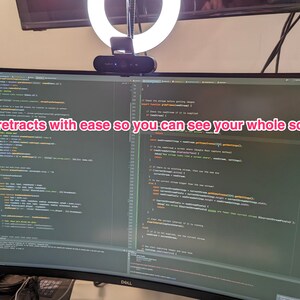 Easy Video Call Eye Contact and Camera Framing Retractable Eye-level ...