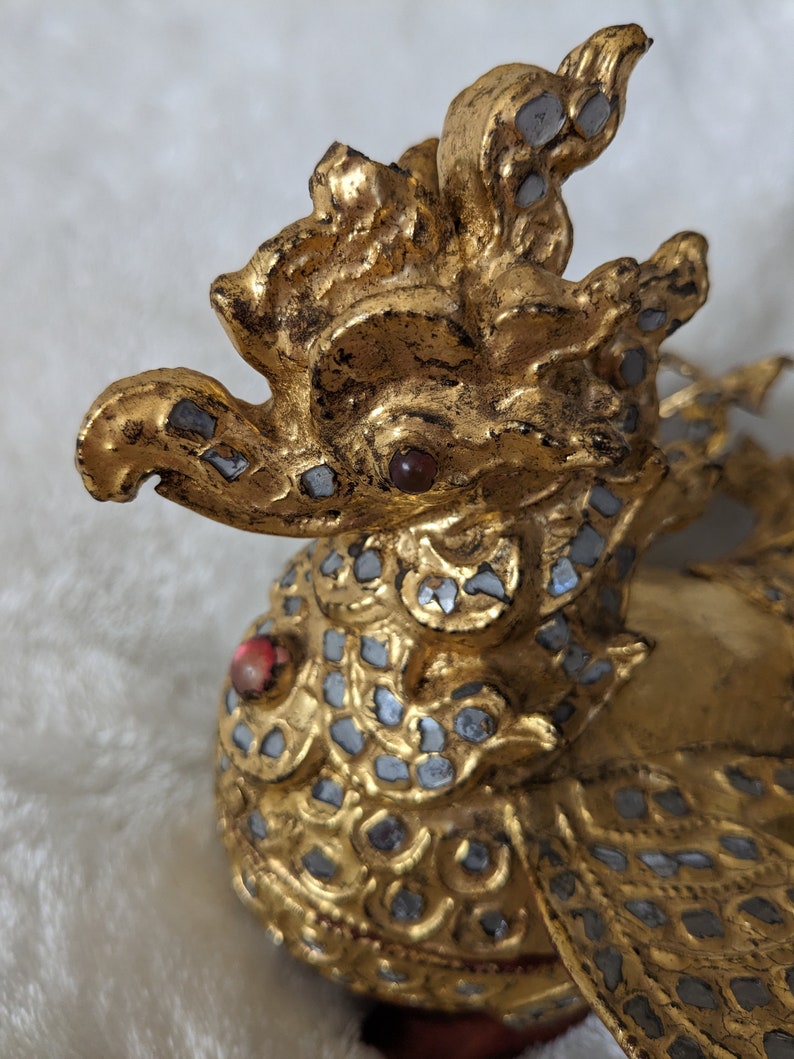 Burmese Hintha Bird-shaped Betel Gold Lacquered Box - Etsy