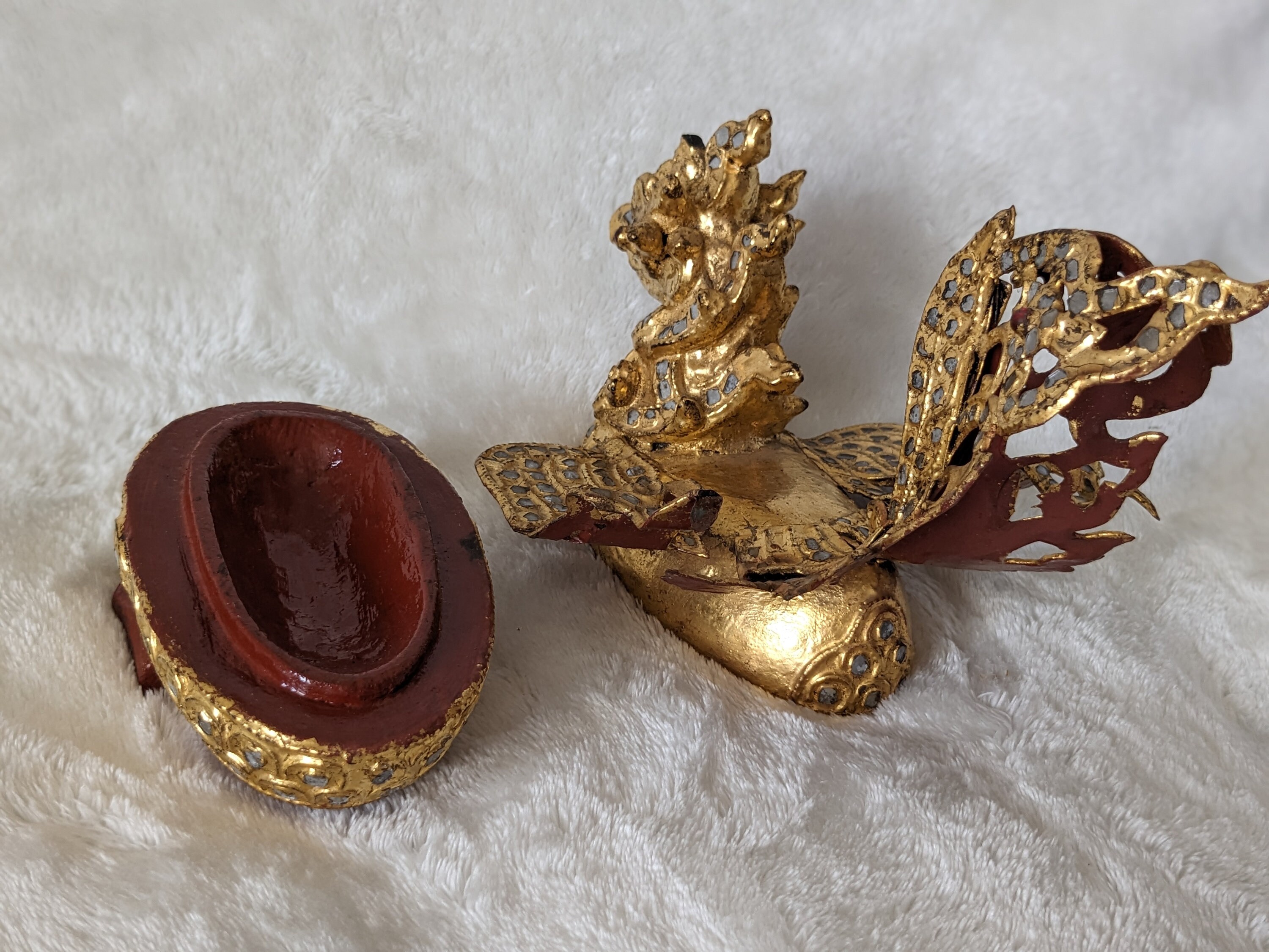 Burmese Hintha Bird-shaped Betel Gold Lacquered Box - Etsy