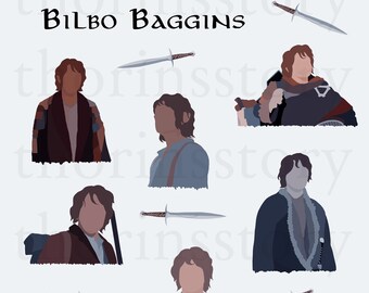 Bilbo Stickers - Etsy