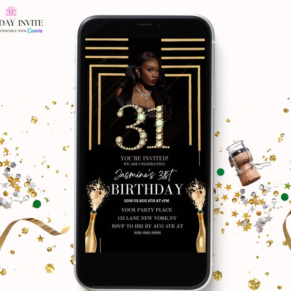31st Birthday Party Invitation - Etsy