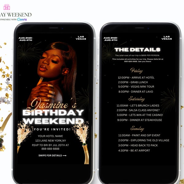 Black Girl Birthday Itinerary - Etsy