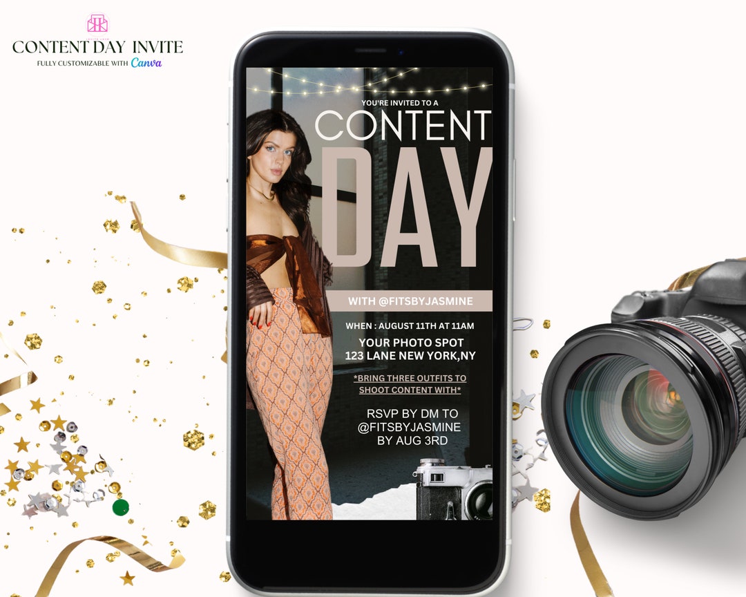 Instagram Influencer Invitation, Influencer Media Invite, Youtuber UGC Content Creation Invite ...