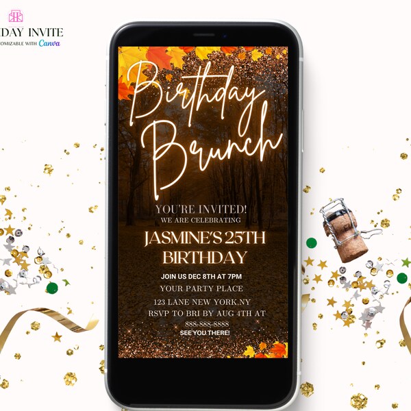 Fall Brunch Invitation - Etsy