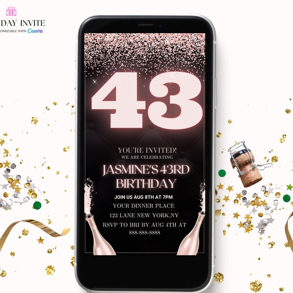 43rd Birthday Party - Etsy