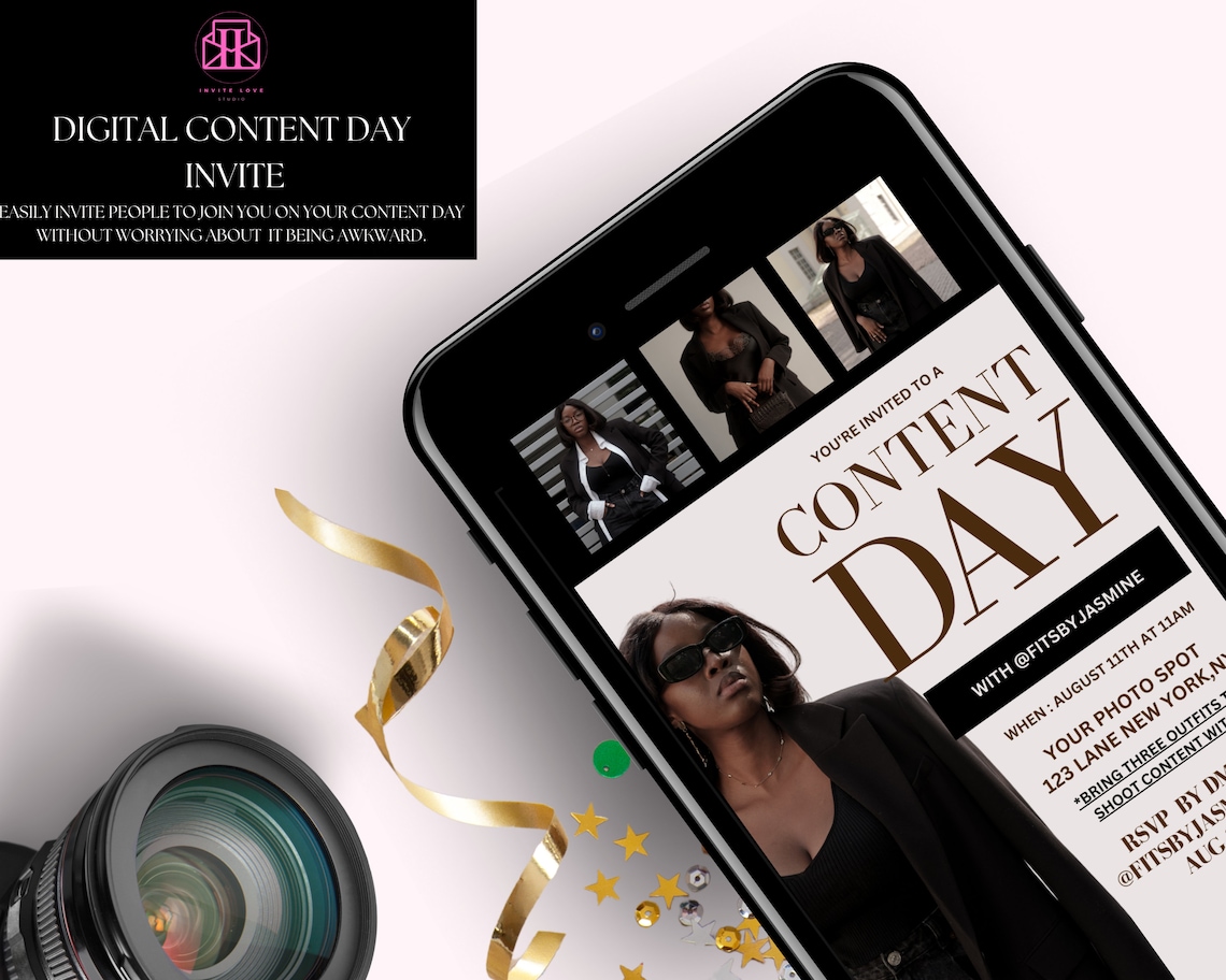 UGC Invitation Influencer Media Invite Youtuber UGC Content - Etsy