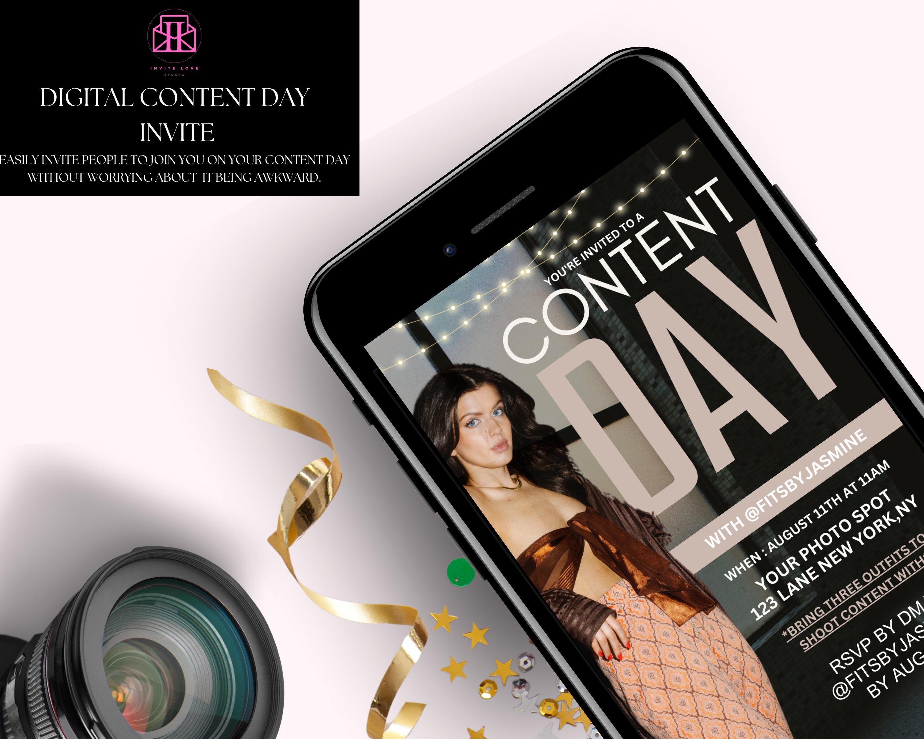 Instagram Influencer Invitation Influencer Media Invite - Etsy