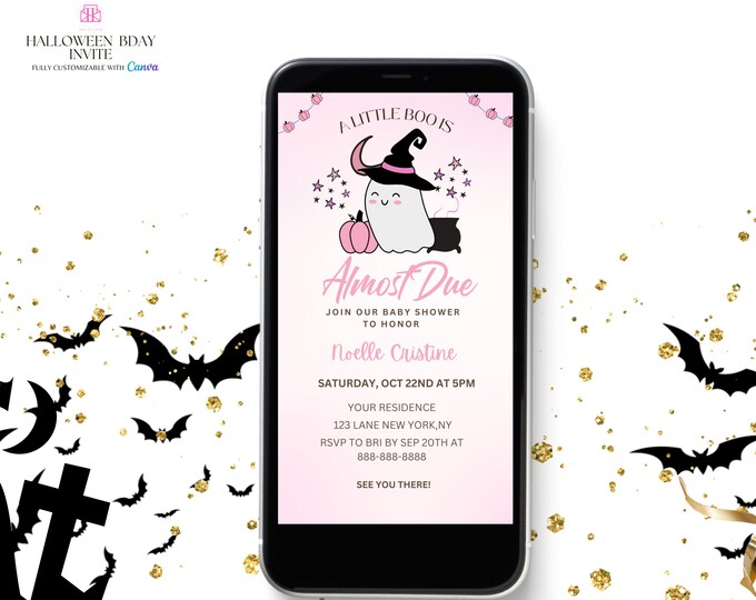 Little Boo is Almost Due Family Shirts Halloween Baby Shower Girl, Peek ...