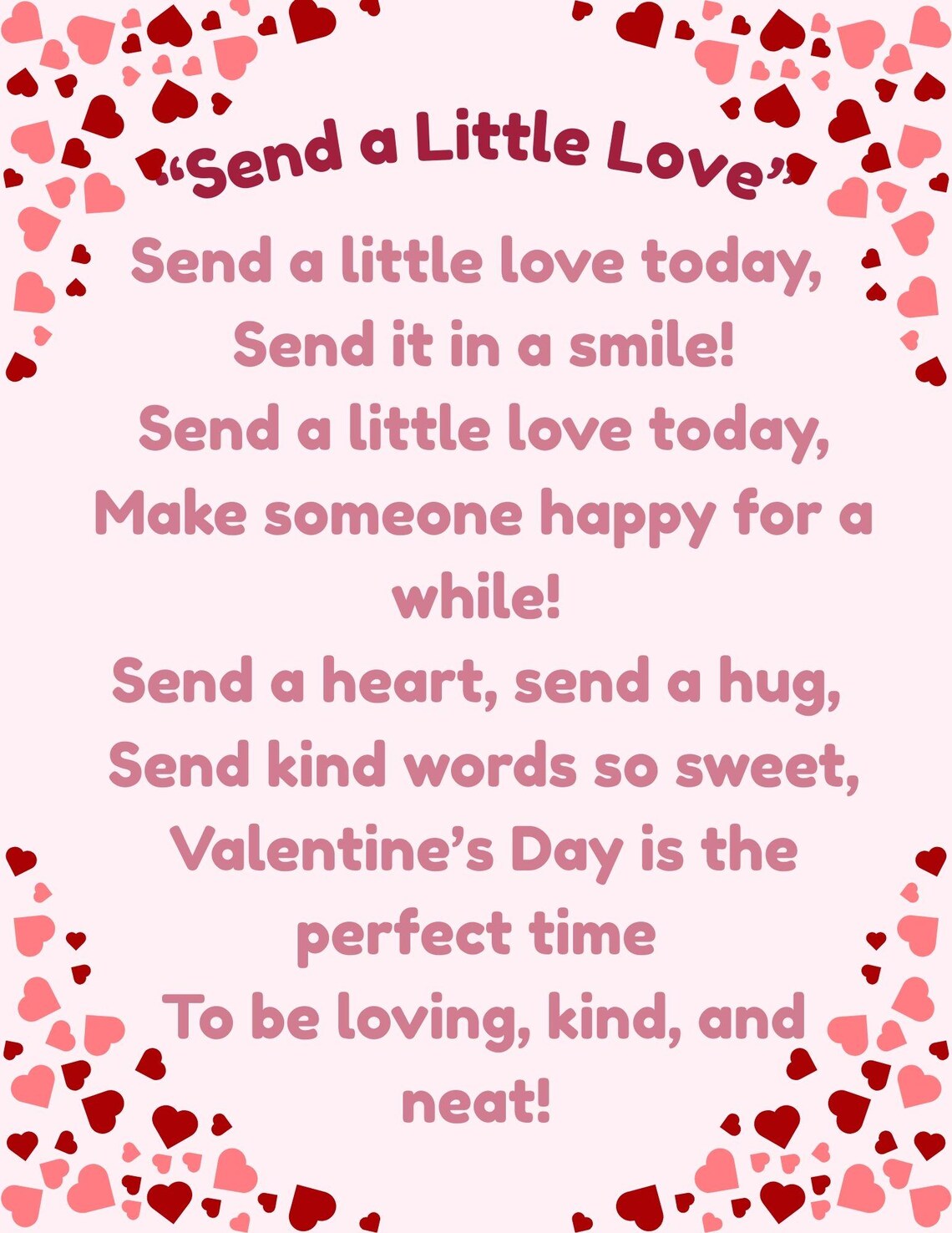 Printable Valentine Songs for Kids | 10 Valentine Song Lyrics ...