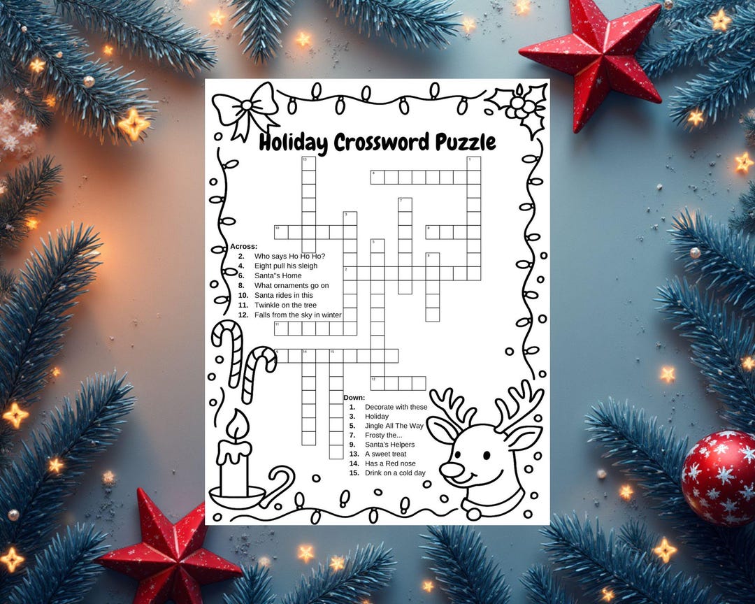 Christmas Puzzle Bundle | Holiday Word Search & Crossword (PDF Download ...