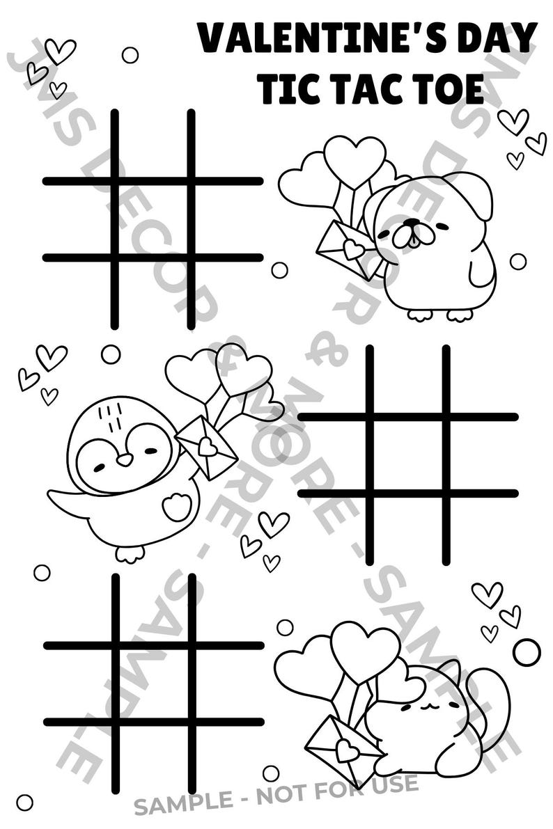 Valentine’s Day Coloring Stickers | 4x6 Thermal Stickers | Kids ...
