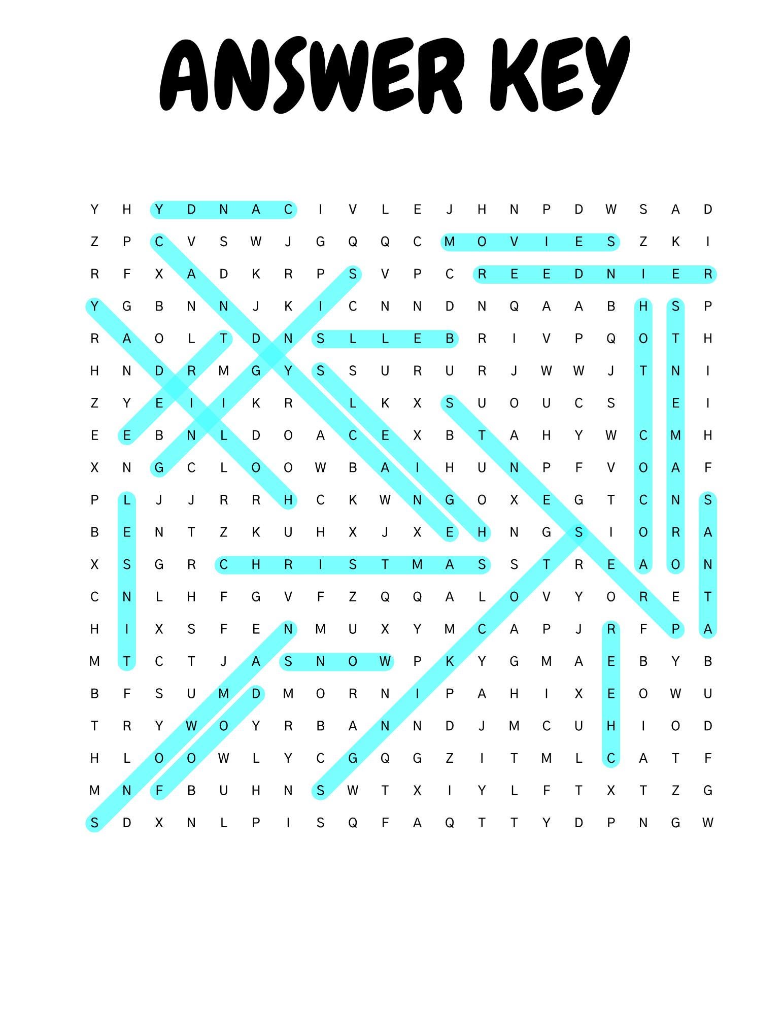Christmas Puzzle Bundle | Holiday Word Search & Crossword (PDF Download ...
