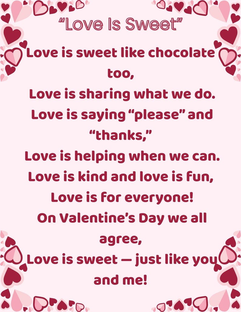 Printable Valentine Songs for Kids | 10 Valentine Song Lyrics ...
