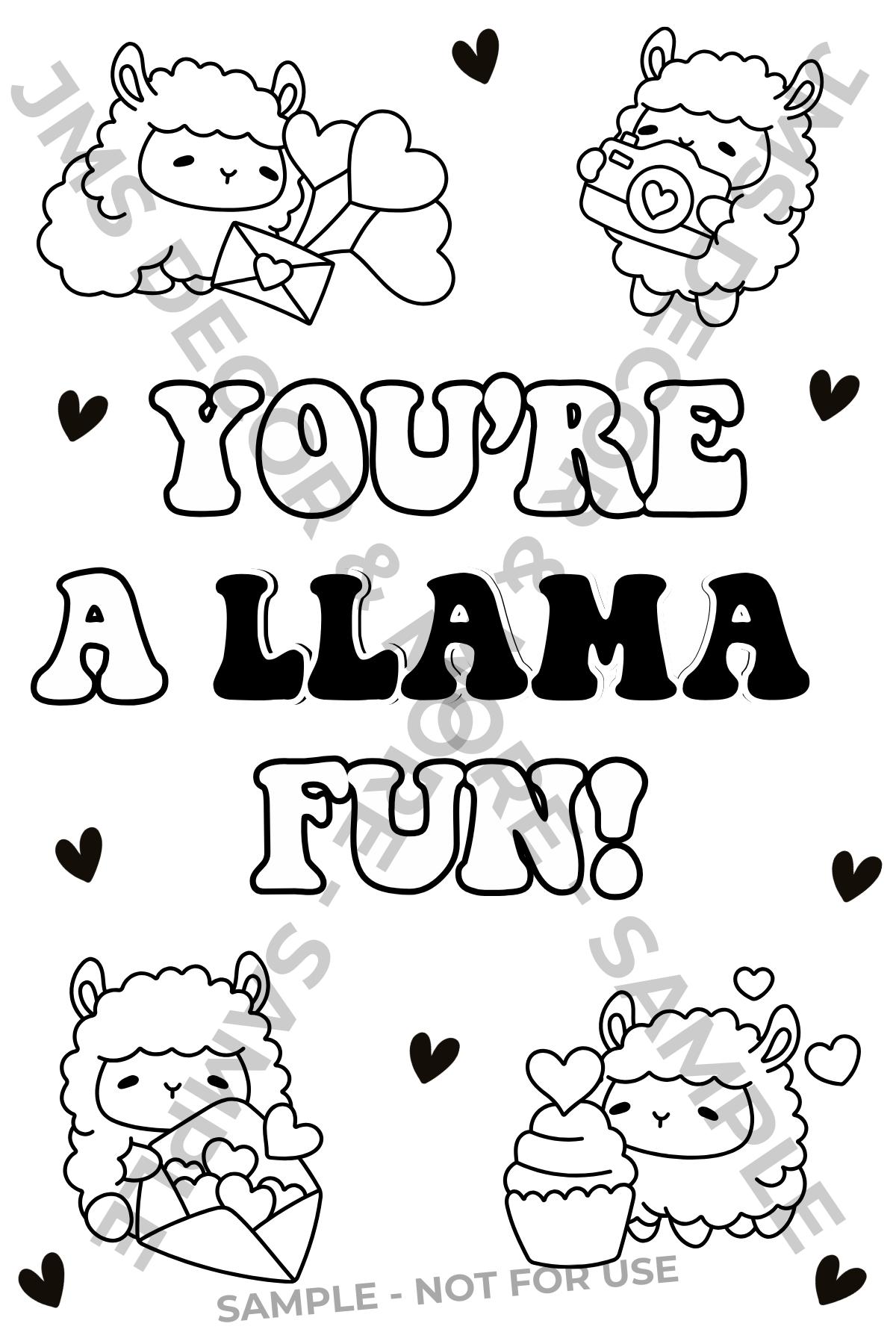 Valentine’s Day Coloring Stickers | 4x6 Thermal Stickers | Kids ...