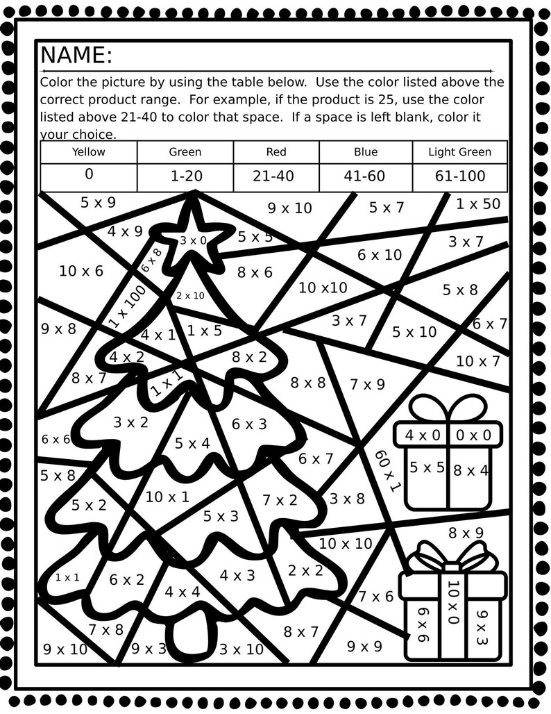 Christmas Multiplication Worksheets – Printable Math Pack for Kids ...
