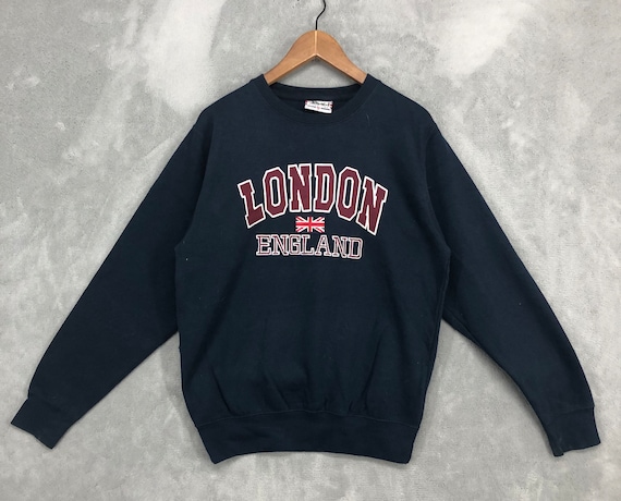 Vintage London England Embroidered Sweatshirt London … - Gem