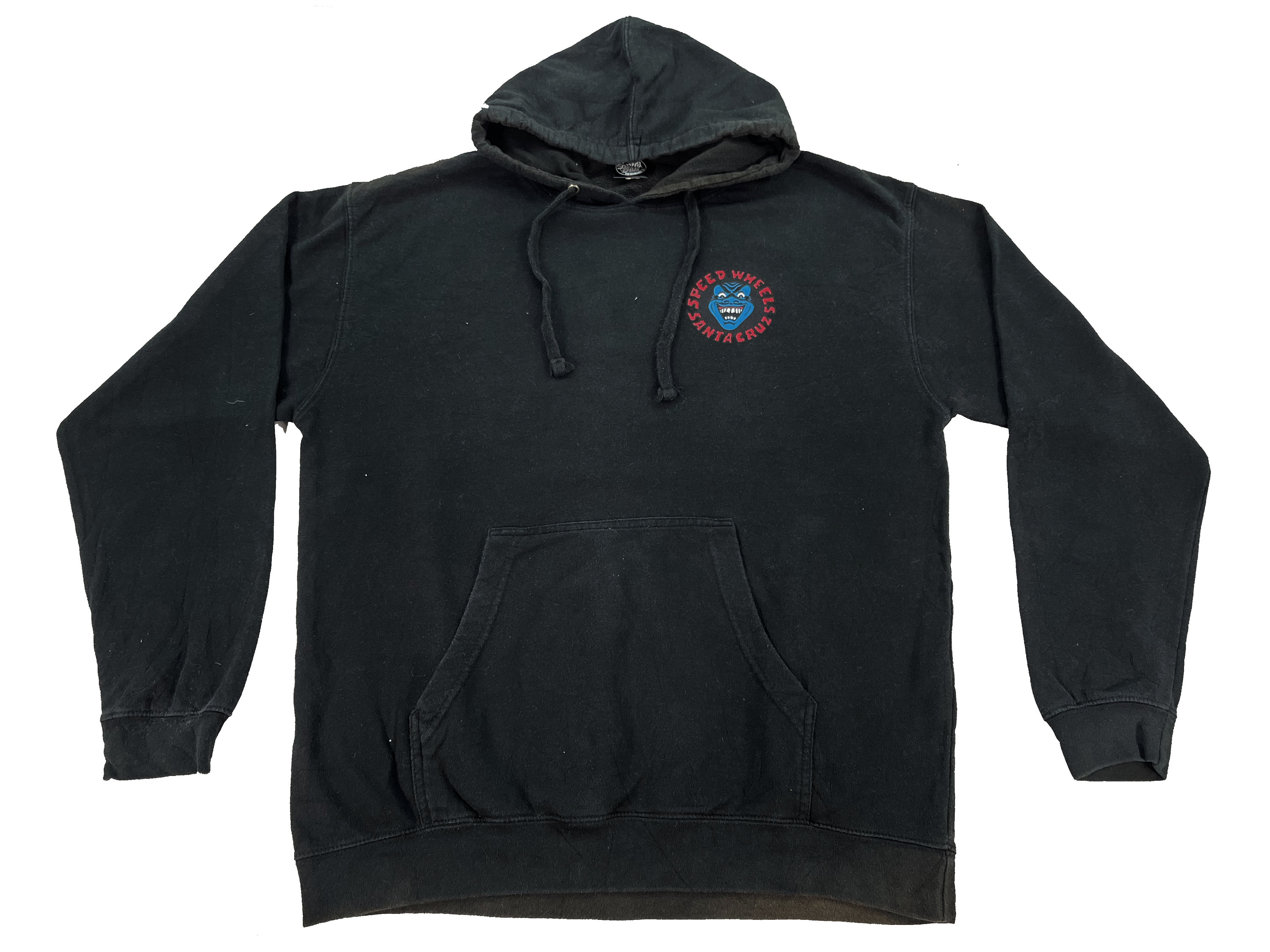 Vintage Santa Cruz Speed Wheels Skateboard Hoodie Sweatshirt Black ...