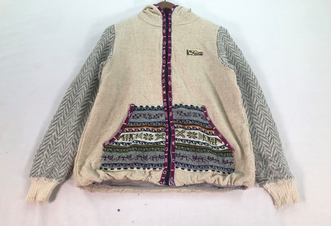 Vintage Titicaca Chimayo Navajo Pattern Jacket Hoodie Zipper - Etsy