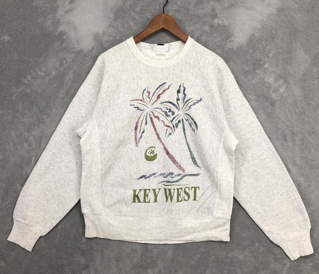 Vintage 90s Key West Sweatshirt Key West Crewneck Florida Island ...