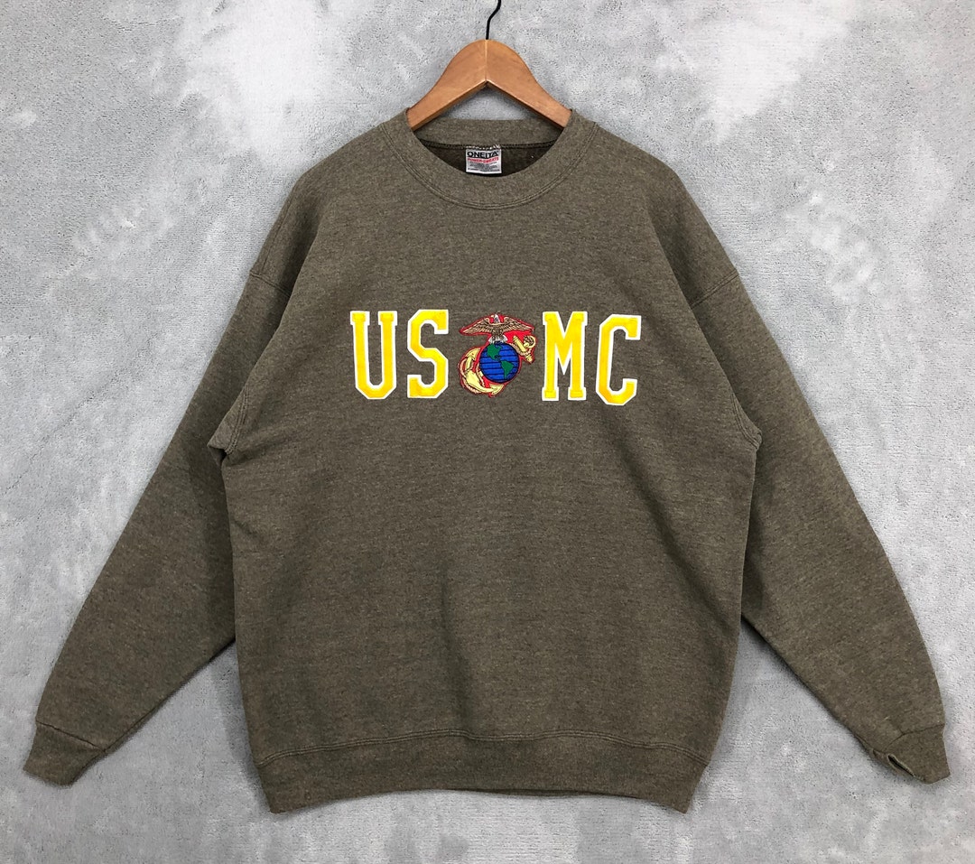 Vintage Usmc Sweatshirt Us Marine Crops Sweater Crewneck Usmc ...
