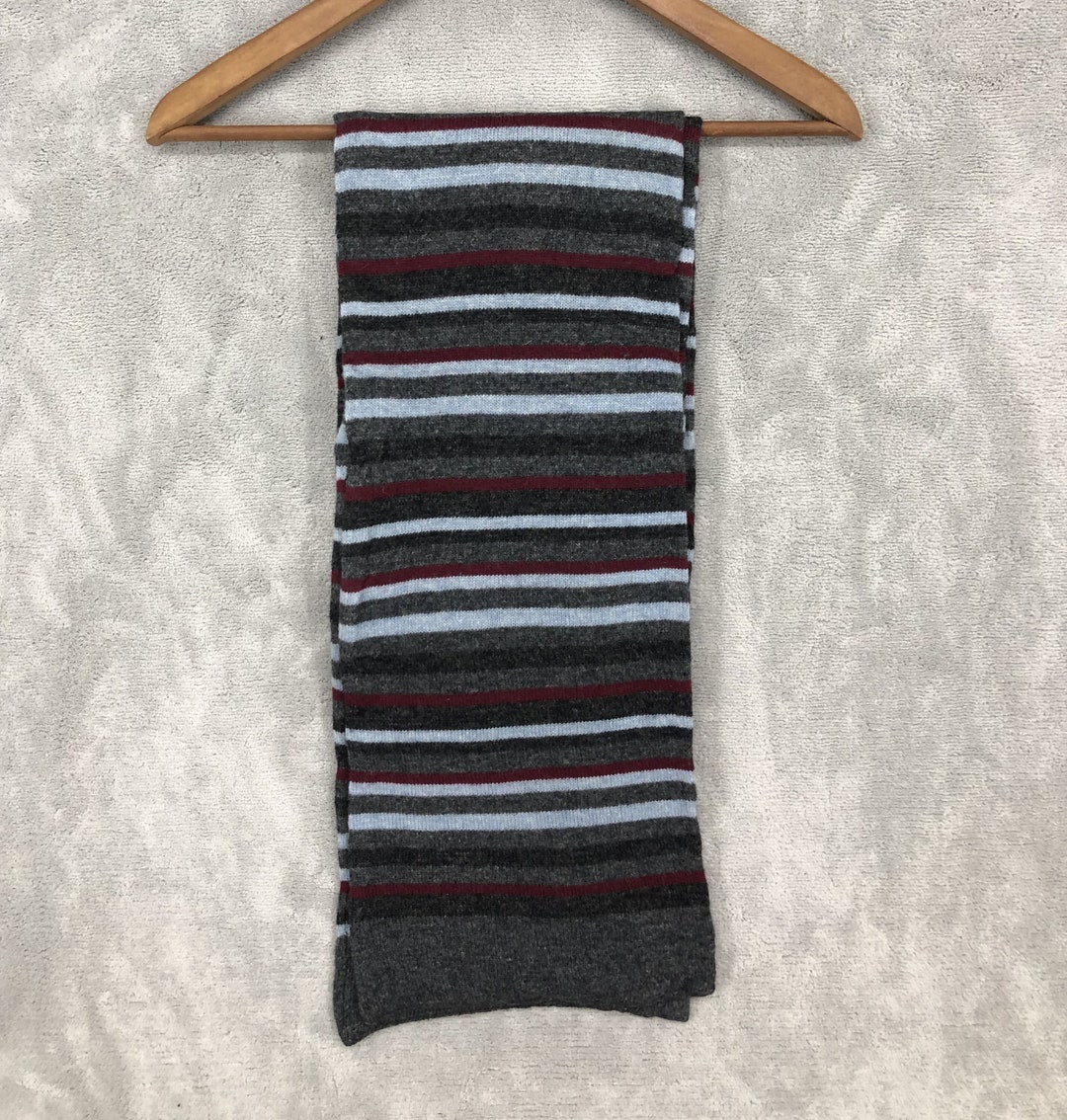 Beams Japan Striped Wool Scarf Muffler Beams Neck Scarf Neck Warmer ...