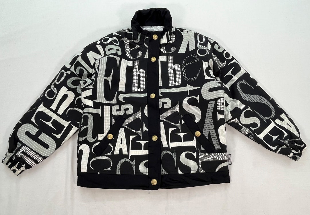 Japanese Brand Elbe Full Print Jacket for Ladies Medium Streetwear ...