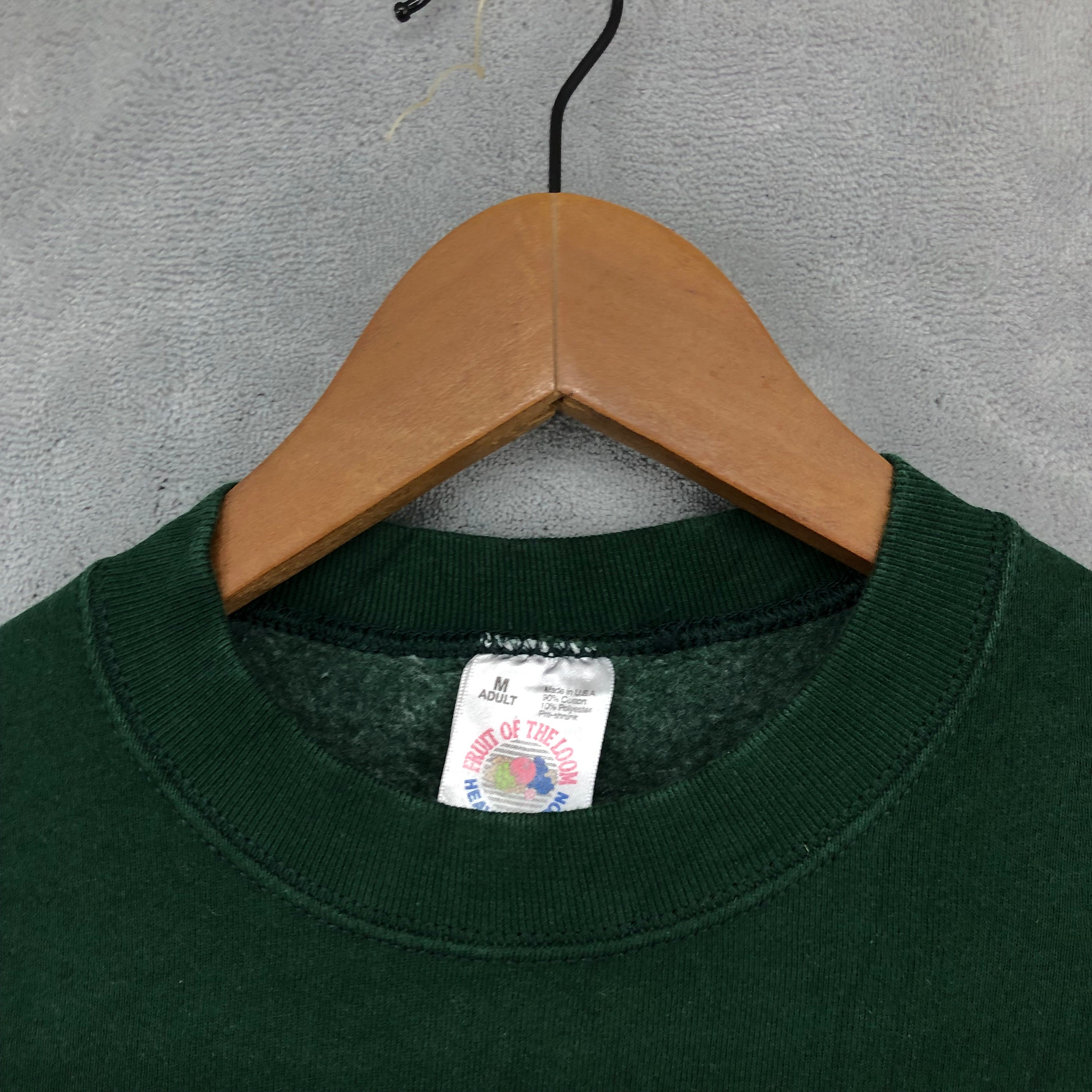 Vintage Fruit of the Loom Bottomley Farm Sweatshirt Farm Crewneck Green ...