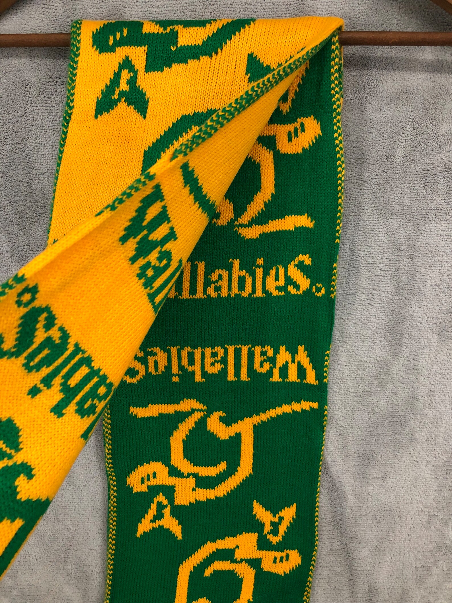 Vintage Wallabies Australia Rugby Team Scarf Muffler Sport Scarf ...