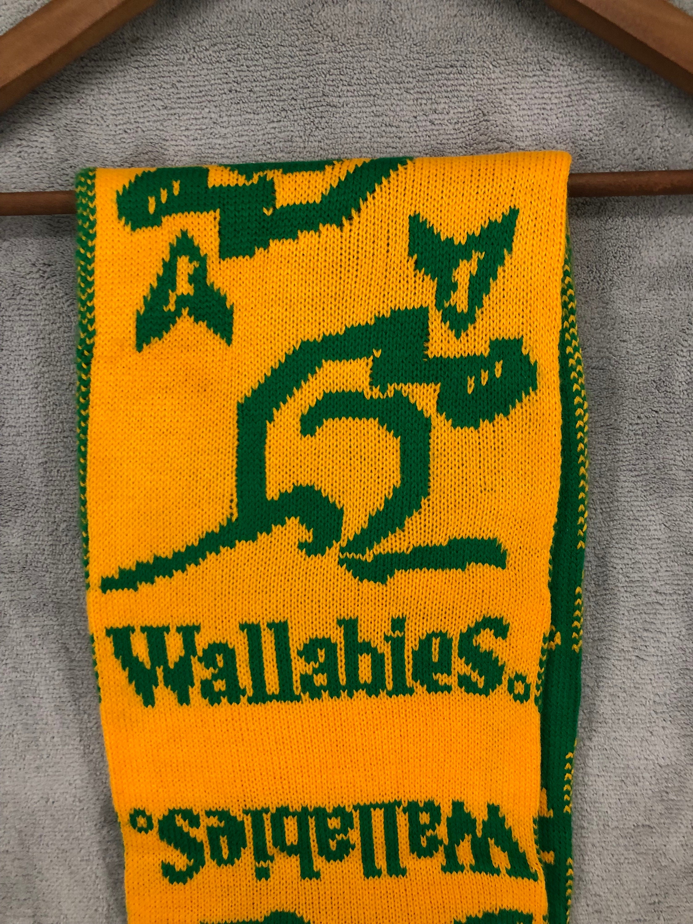 Vintage Wallabies Australia Rugby Team Scarf Muffler Sport Scarf ...