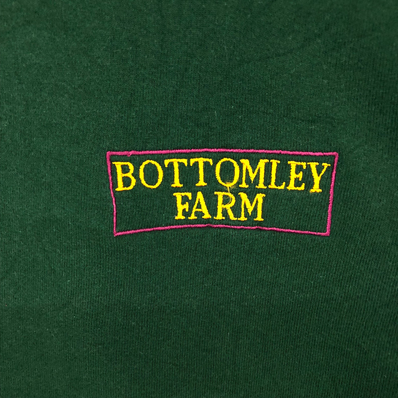 Vintage Fruit of the Loom Bottomley Farm Sweatshirt Farm Crewneck Green ...