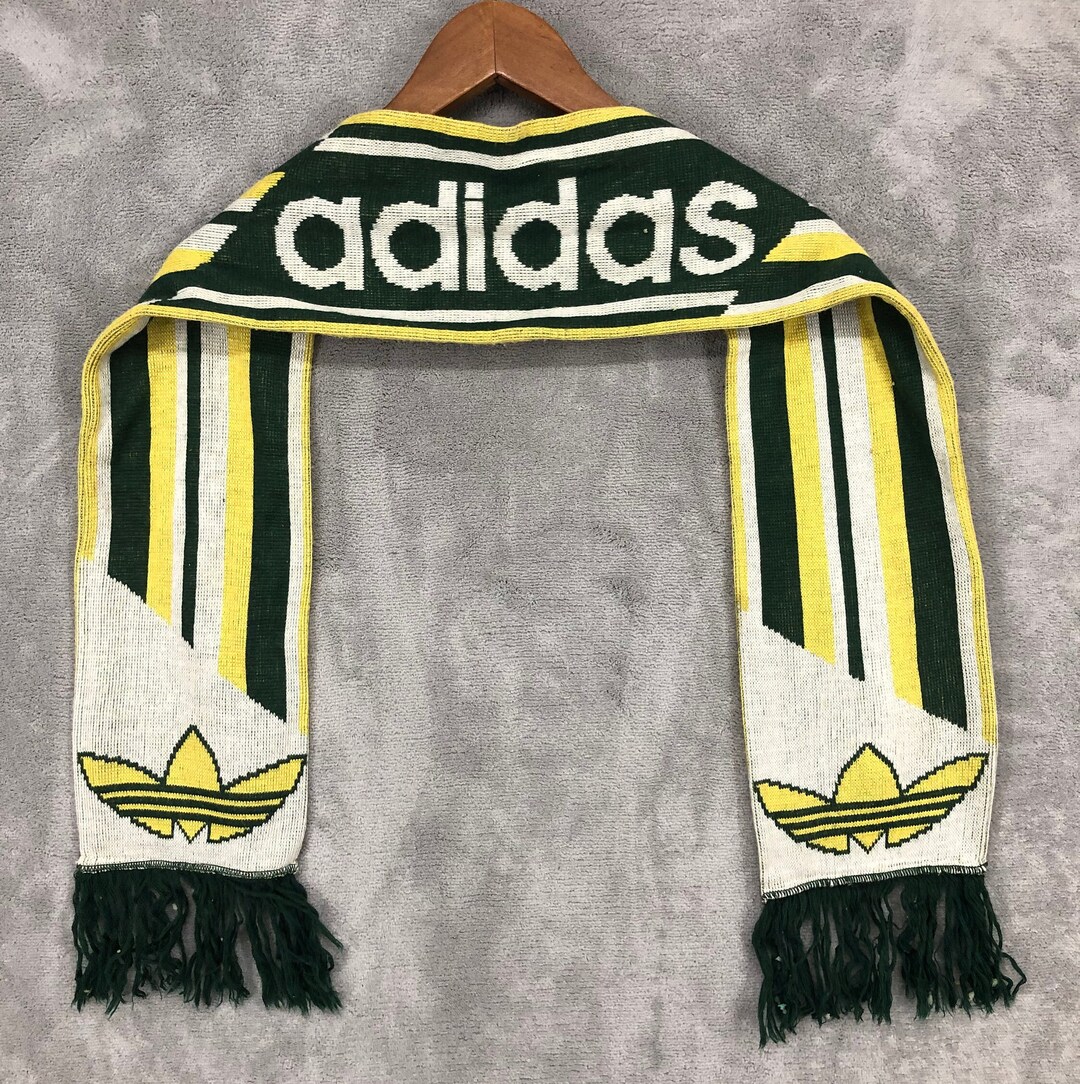 Vintage Adidas Trefoil Scarf Muffler Sportswear Neck Scarf Streetwear ...
