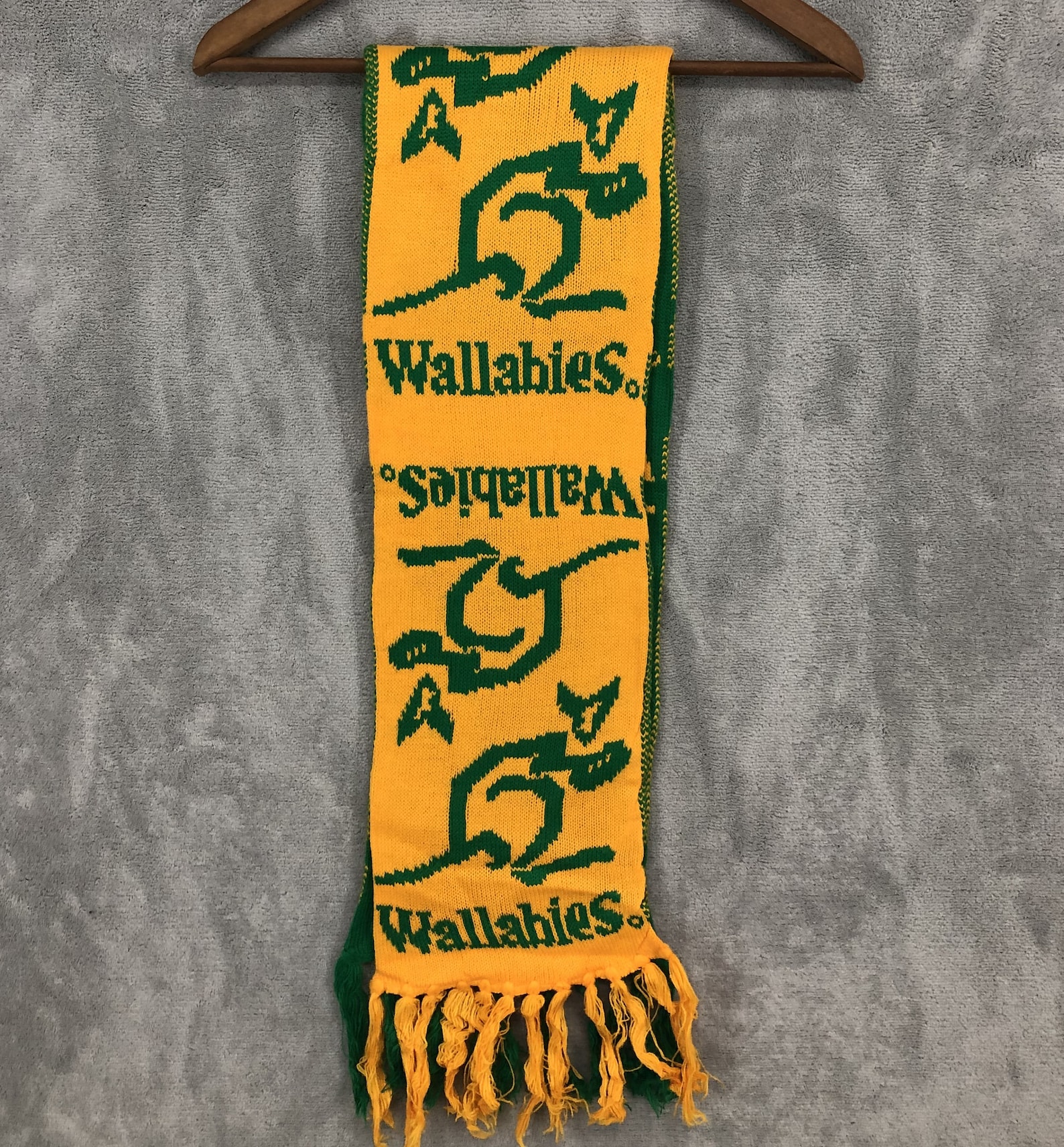 Vintage Wallabies Australia Rugby Team Scarf Muffler Sport Scarf ...