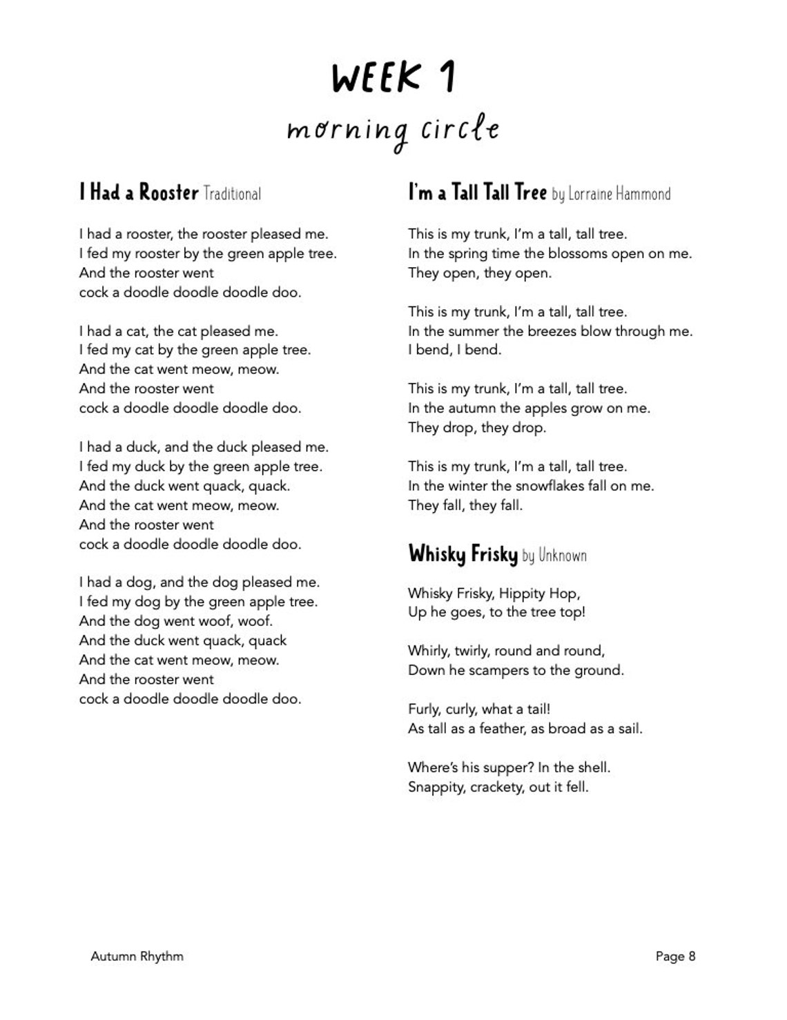 Autumn // the Cozy Curriculum Fall Rhythm Waldorf - Etsy